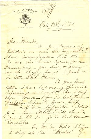 william A letter