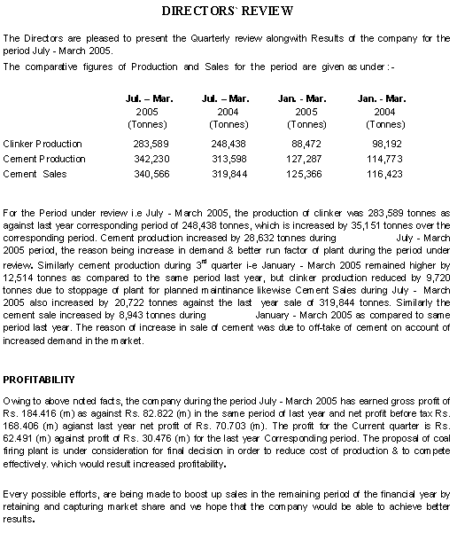 Javedan Cement Limited
