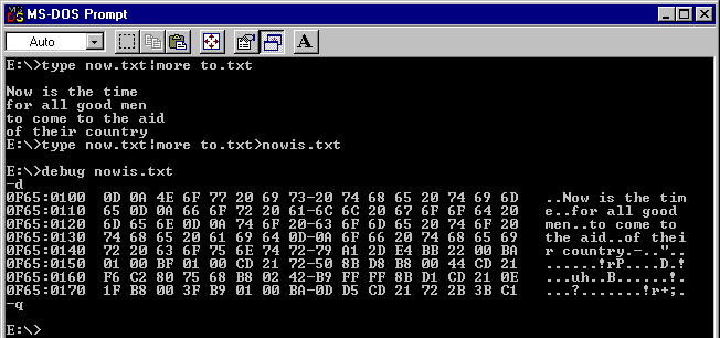 NOTES ON DOS BATCH PROCESSING