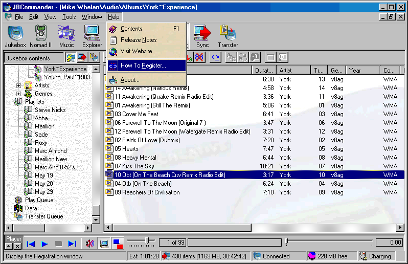 Jukebox Commander - Current Features