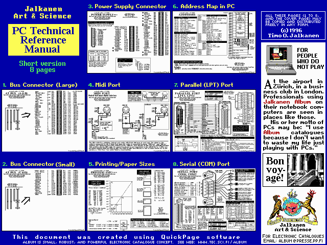 PC Technical Reference Manual -- by Jalkanen Art & Science