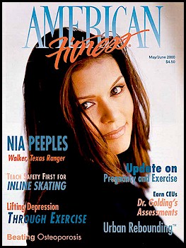 Nia Peeples on "American Fitness" Magazine