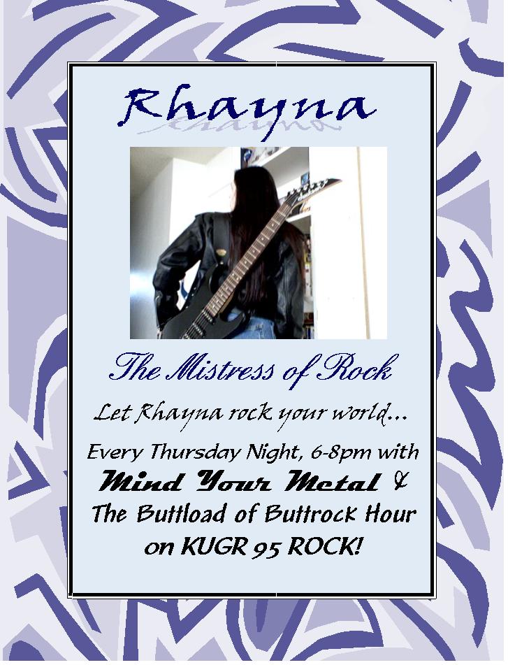 Introducing.... Rhayna, The Mistress of Rock