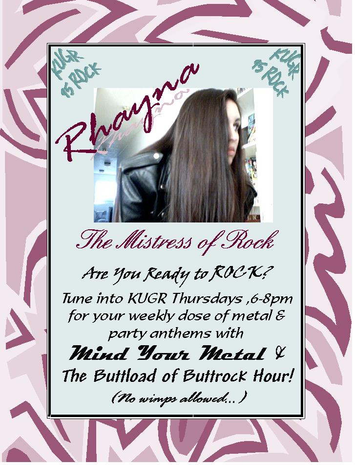 Introducing.... Rhayna, The Mistress of Rock