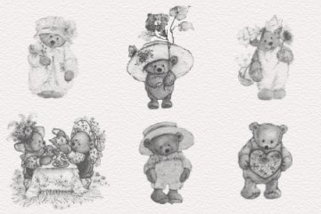 Jilana's Teddy Bear PSP Brushes
