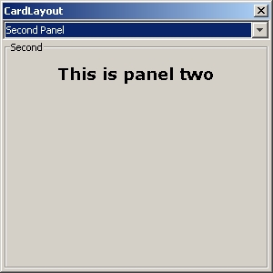 GUI Tutorial - CardLayout