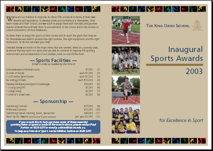 Sports Award Program