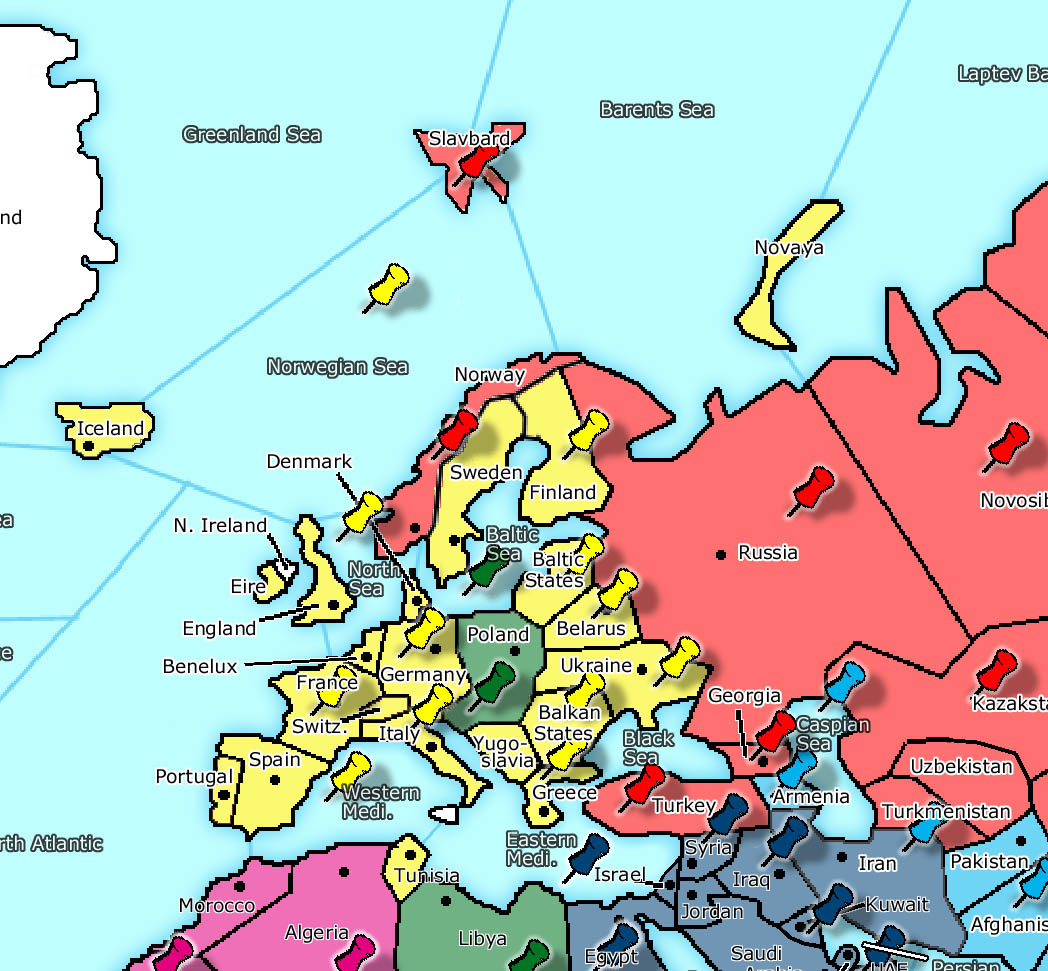Conquer World Map Page