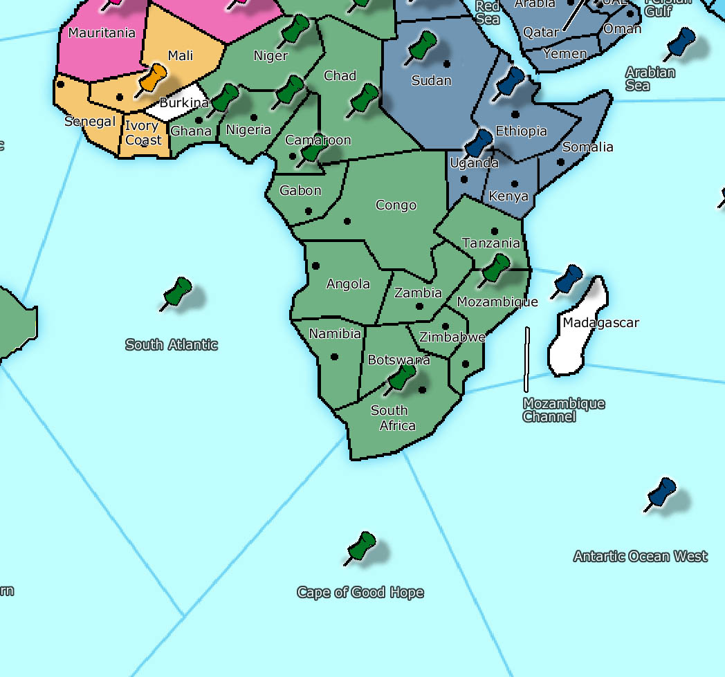 Conquer World Map Page