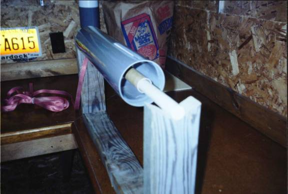 Quantumtube airframe with motor mount installed