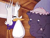 Dumbo Characters - The Stork