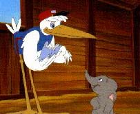 Dumbo Characters - The Stork