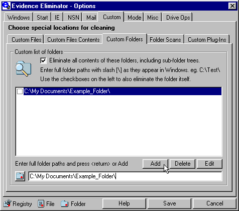Evidence Eliminator Configuration - Page 2