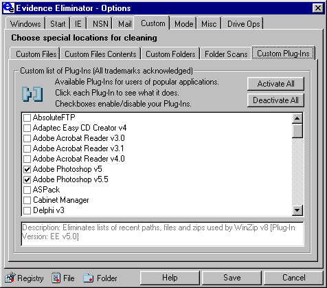 Evidence Eliminator Configuration - Page 2