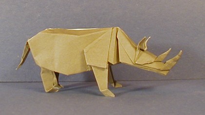 Rhinoceros - Origami Sculptures - The Unofficial John Montroll Homepage