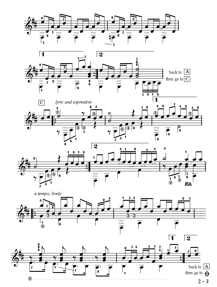 Jubing's Guitar Compositions and Transcriptions