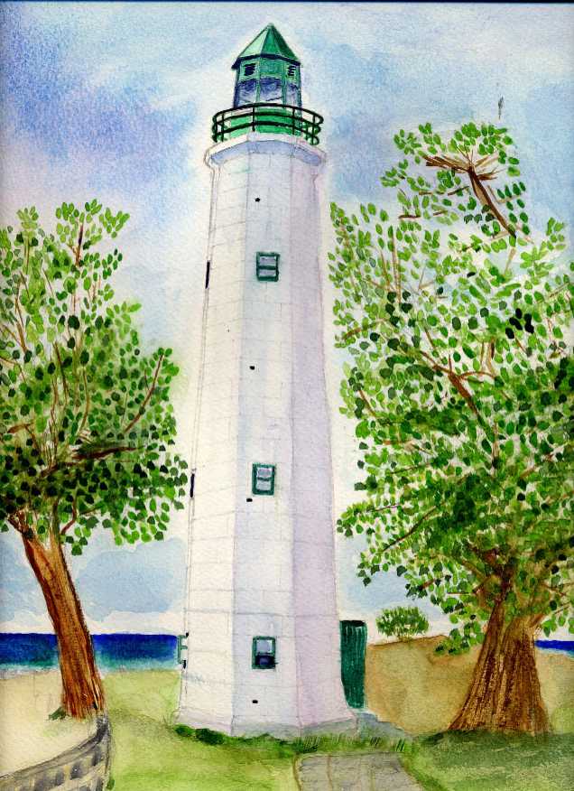 Art of JPA Gittens - "Lighthouse IV - Needham's Point"