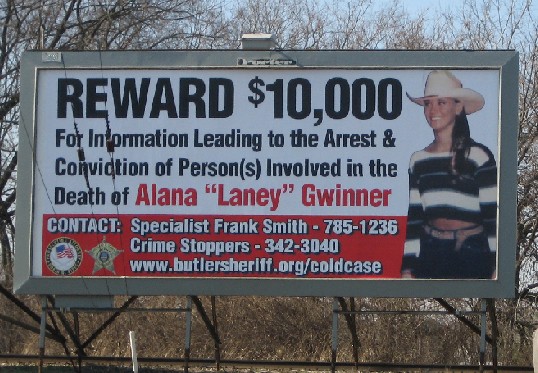 Justice for Laney Gwinner - Unsolved Murder Victim from Fairfield, Ohio