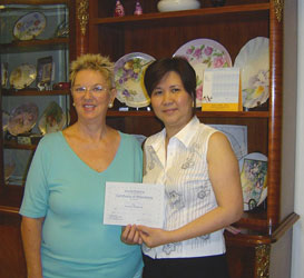 Porcelain Painting and Janny