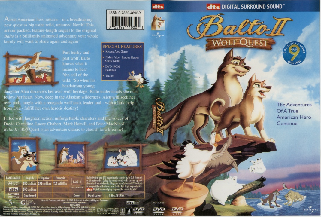 Balto 2 DVD Info