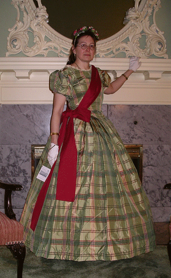 More Truly Victorian patterns in shot gold-red taffeta and a fabulous ...