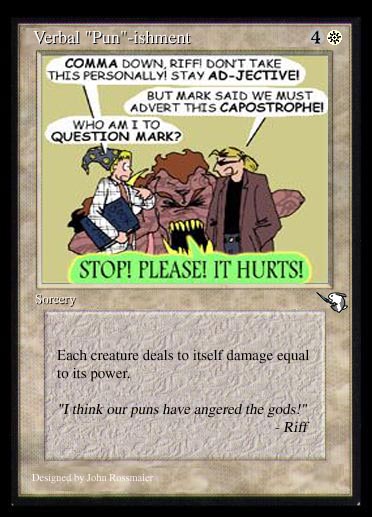 Sluggy Freelance Magic Cards