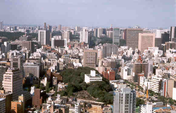 A view of Tokyo, Japan's capital and largest city, from the top of ...
