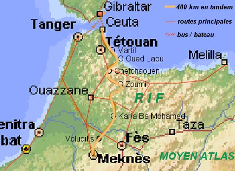 Across the Rif on a tandem