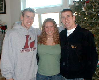 David, Lauren and I at her house 2003