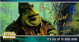 Star Wars Autograph Successes - Brian Blessed