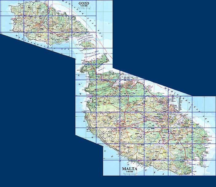Maltese Islands Map