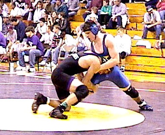 Brandon Teel fights off a single leg attemp