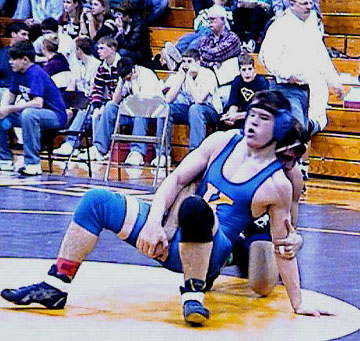 Brandon Teel sits out and works for hand control