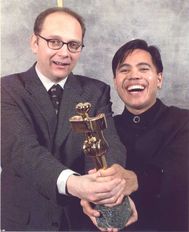 Evan Adams winning the Spirit Award for Best Debut Performance (this is ...