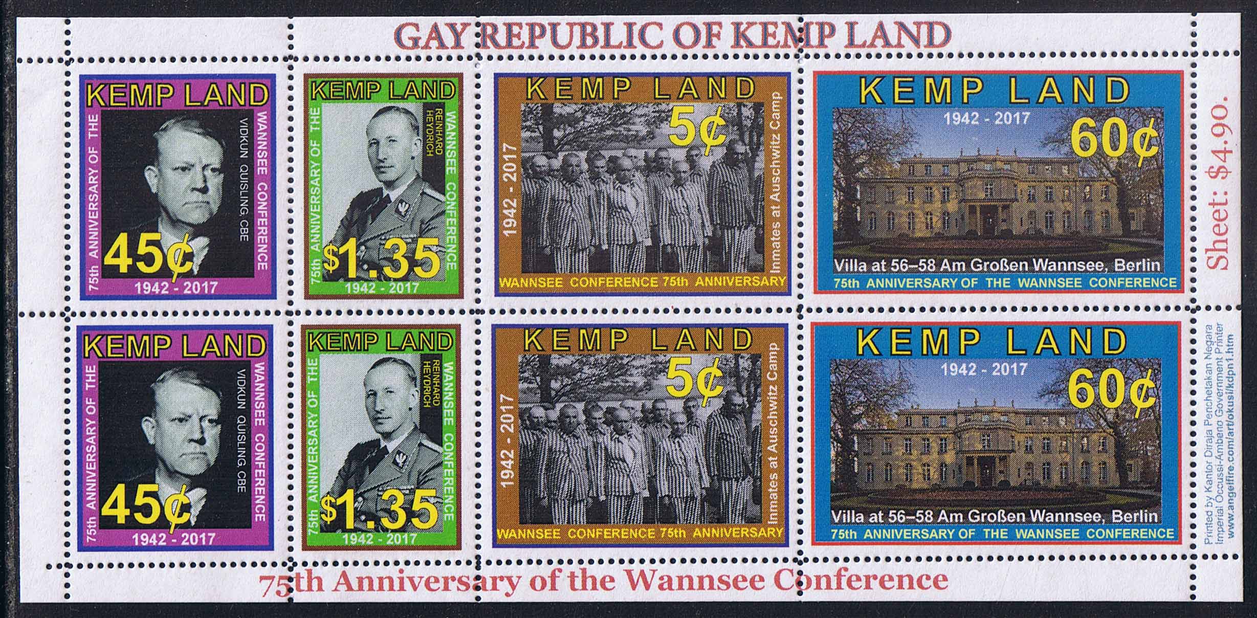 Kemp Land's postage stamps