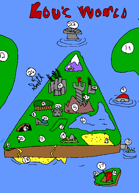 THE MAP OF LOU'S WORLD