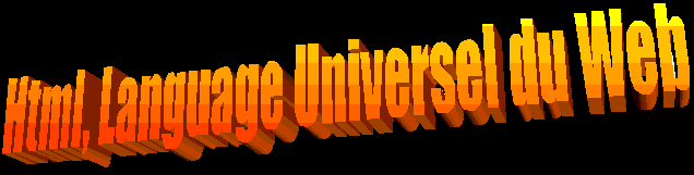 Html le langage universsel