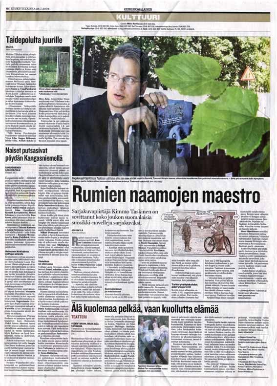 Korpin nenä -sarjakuva-albumi - Kimmo Taskinen