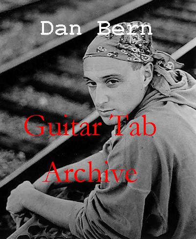 dan bern guitar tabs