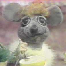 "Well, this mouse talks all the time. Not only that, I talk in rhyme!"