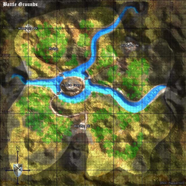 Knights of Albion - Zone Maps