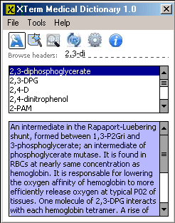 XTerm Medical Dictionary on Hand Held Devices