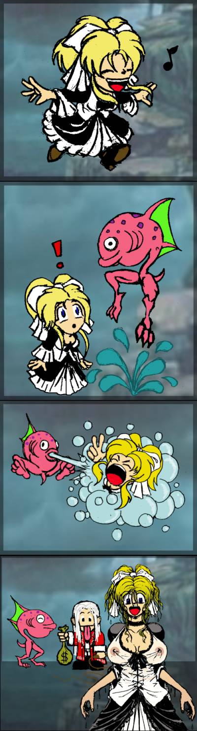 Lydie & The Fishman Comic Strip