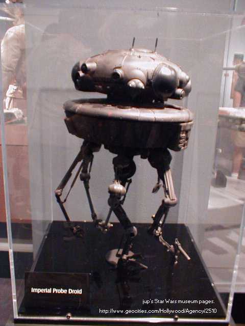 Star Wars museum exhibits: Imperial Probe Droid.