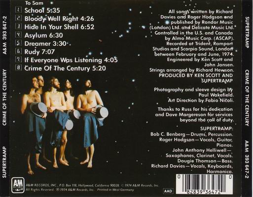 SUPERTRAMP CD COVERS