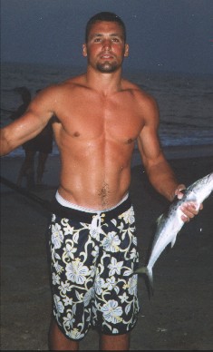 Scott with the catch of the day!