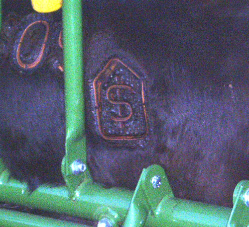 Look at these two pictures of fresh brands on cows. Which seems to be ...