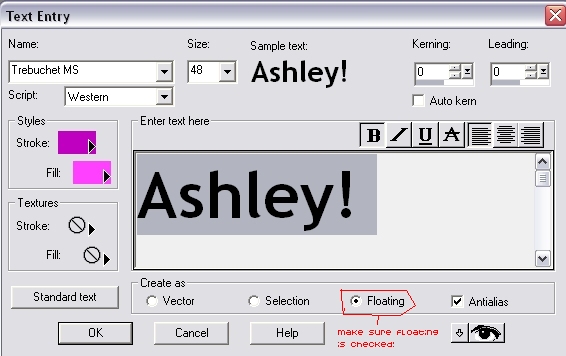 and then click somewhere on the canvas. Play around with the variables ...