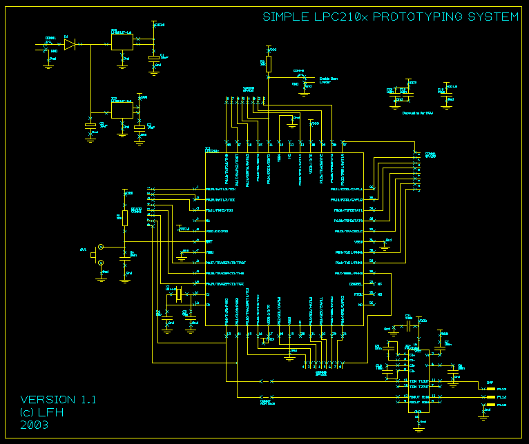 Here is a PDF of the schematic, whichshould make the details more visible.