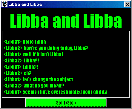Screenshots of the Libba program